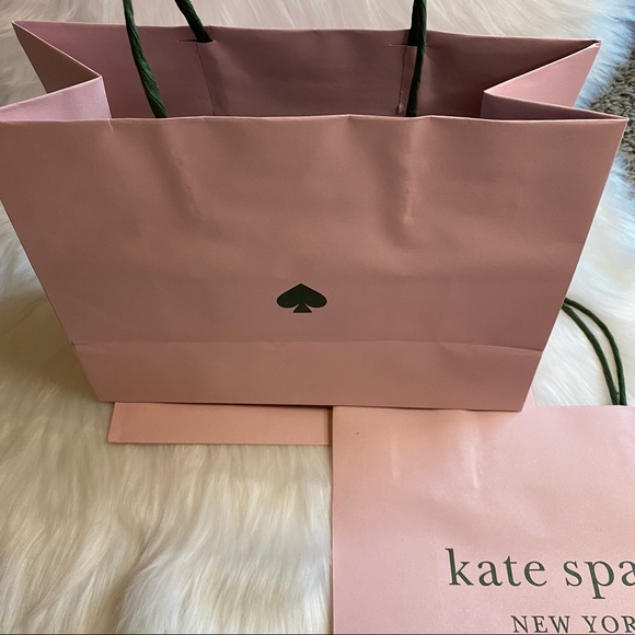 kate spade | Bags | Kate Spade Paper Bags Shopping Bags Tote Pink ...